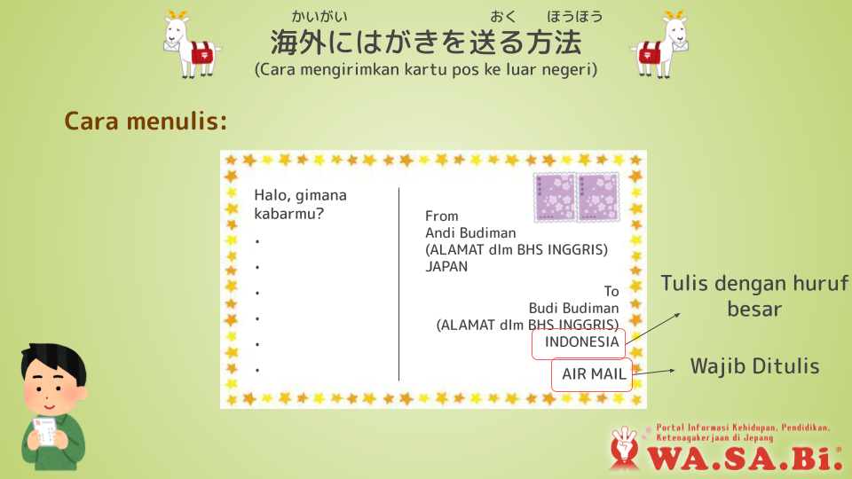 Cara mengirim kartu pos ke luar negeriへの投稿一覧 | WA.SA.Bi.